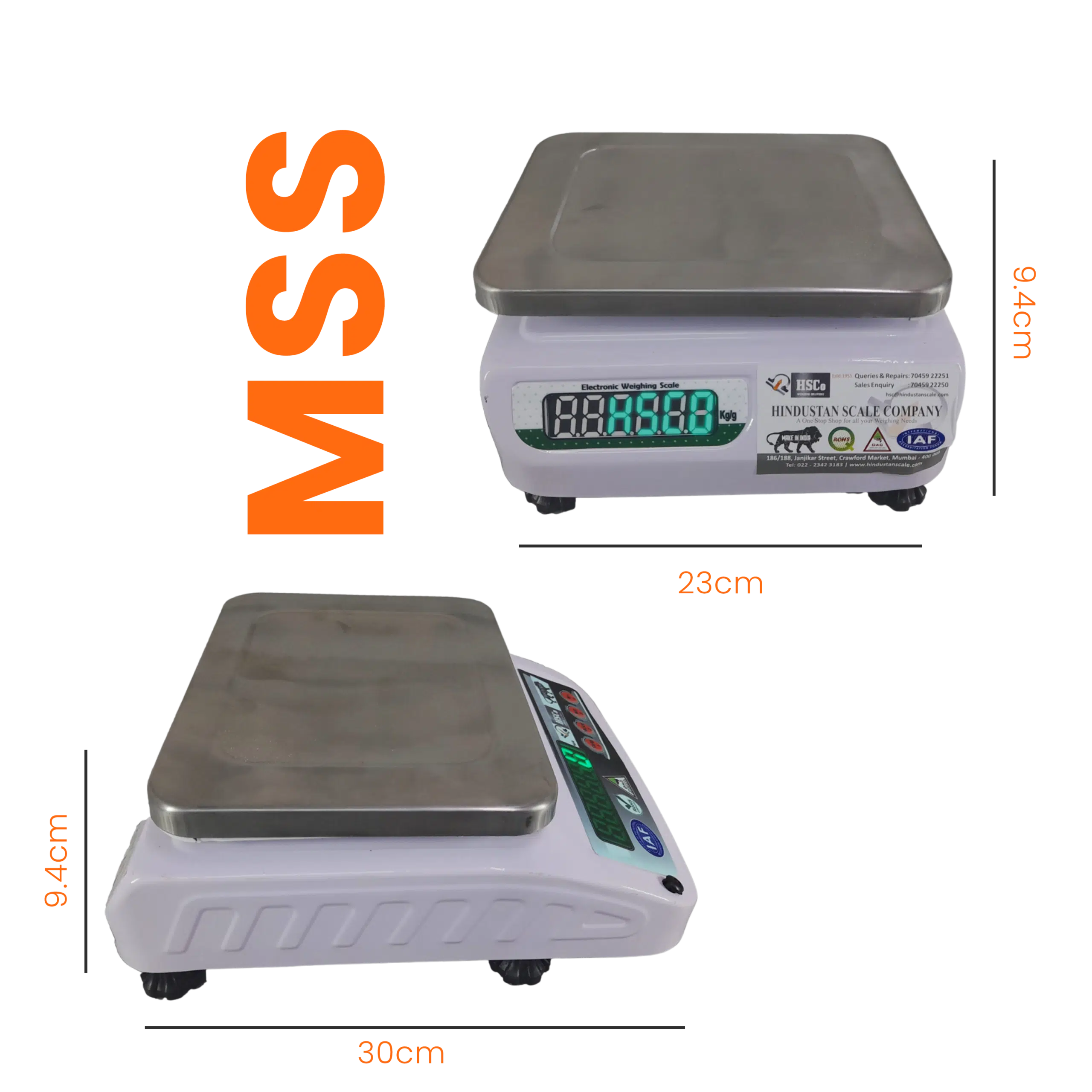 Table Top Scale - MSS - Hindustan Scale Company