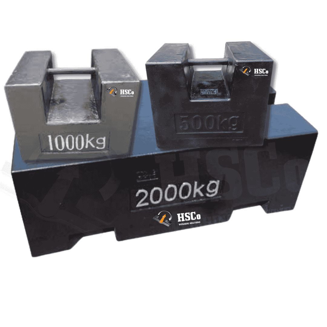 Heavy duty cast iron weight 500kg to 2000kgs - HSC weighing solutions